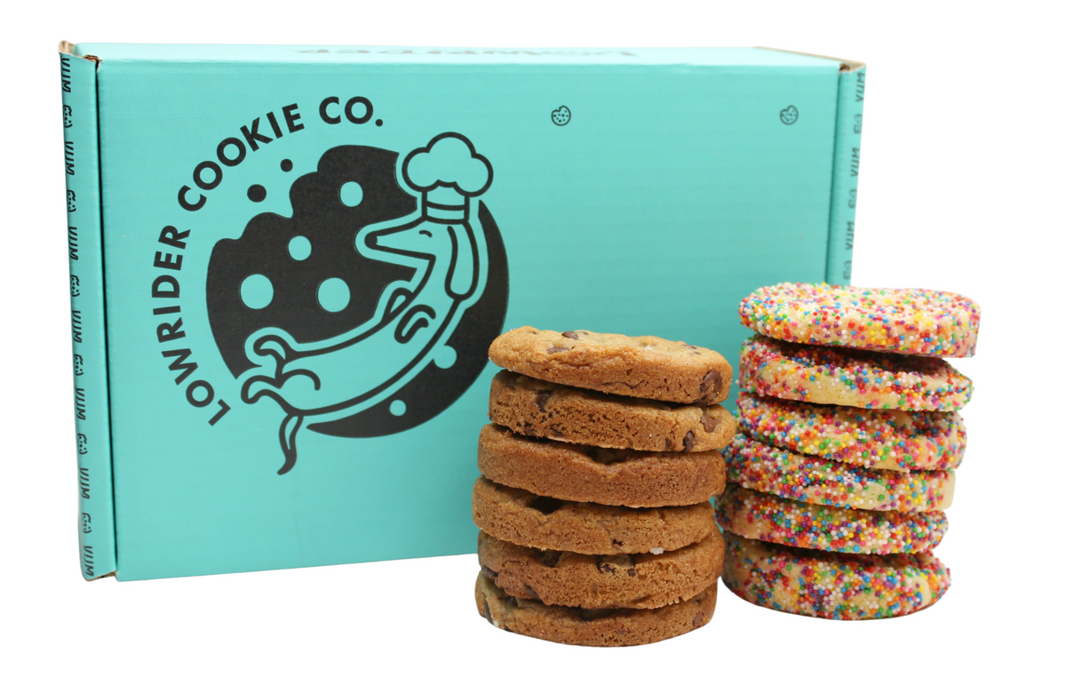 Chocolate Chip & Birthday Cake – Lowrider Cookie Company